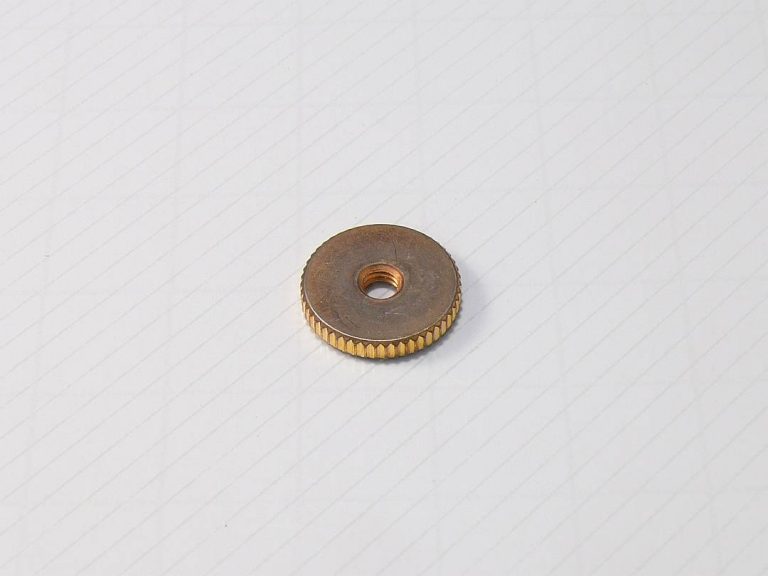 Order #3130-3 Thumbwheel For Faber Guitar Bridge Studs- Aged Gold