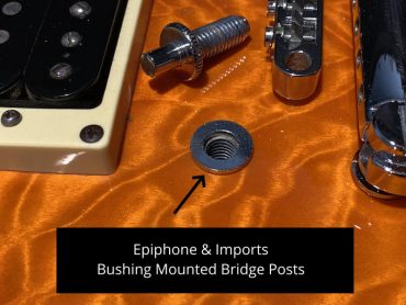 Upgrade Epiphone & Imported Guitars with Bushing Mounted Guitar Bridge